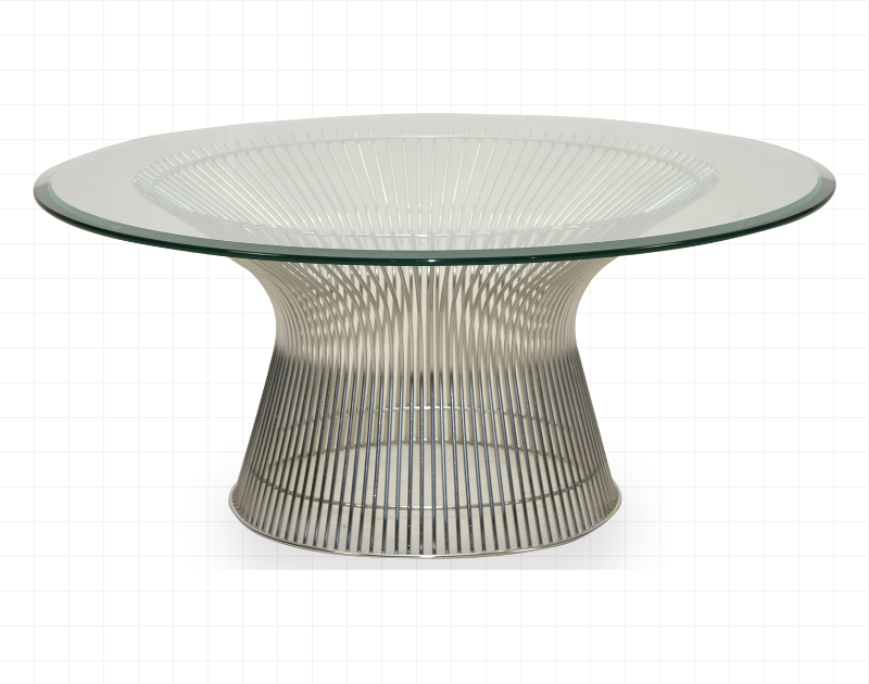 Platner Coffee Table Silver | Mobelaris